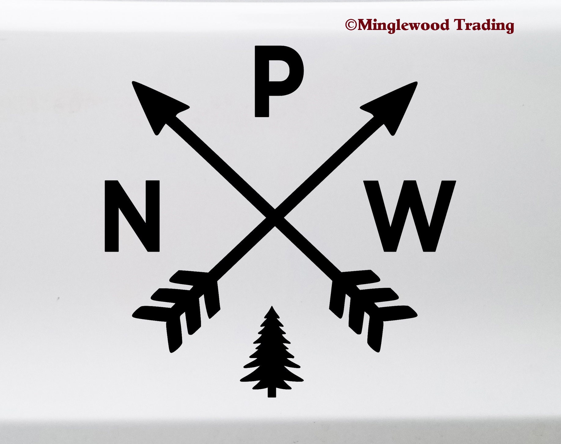 PNW Arrows Vinyl Sticker Pacific Northwest Hiking Cascadia | Etsy