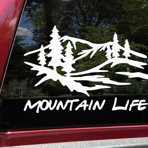 Mountain Life Vinyl Decal - Country Living - Die Cut Sticker - Etsy