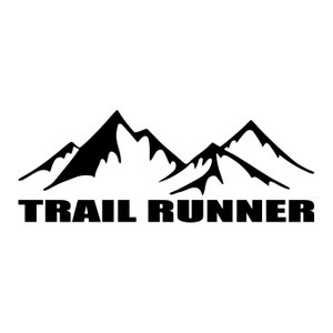 Trail Runner - Vinyl Decal Sticker - Running 5K 10K 13.1 26.2 Marathon ...