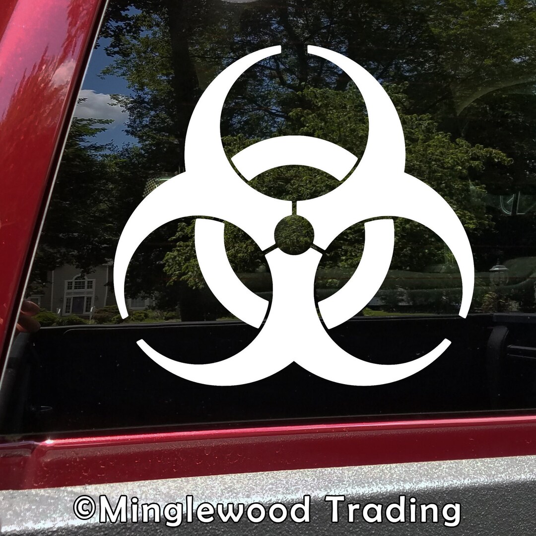 Biohazard Symbol Vinyl Sticker Biological Hazard Die Cut Decal - Etsy