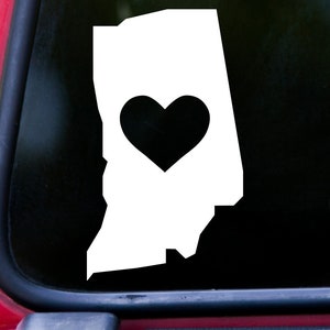 Indiana Heart Vinyl Decal Sticker - Home State IN Hoosier - Etsy