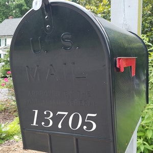 Decorative Mailbox Numbers Vinyl Decal HOA 1-8 Inches Tall Die Cut ...