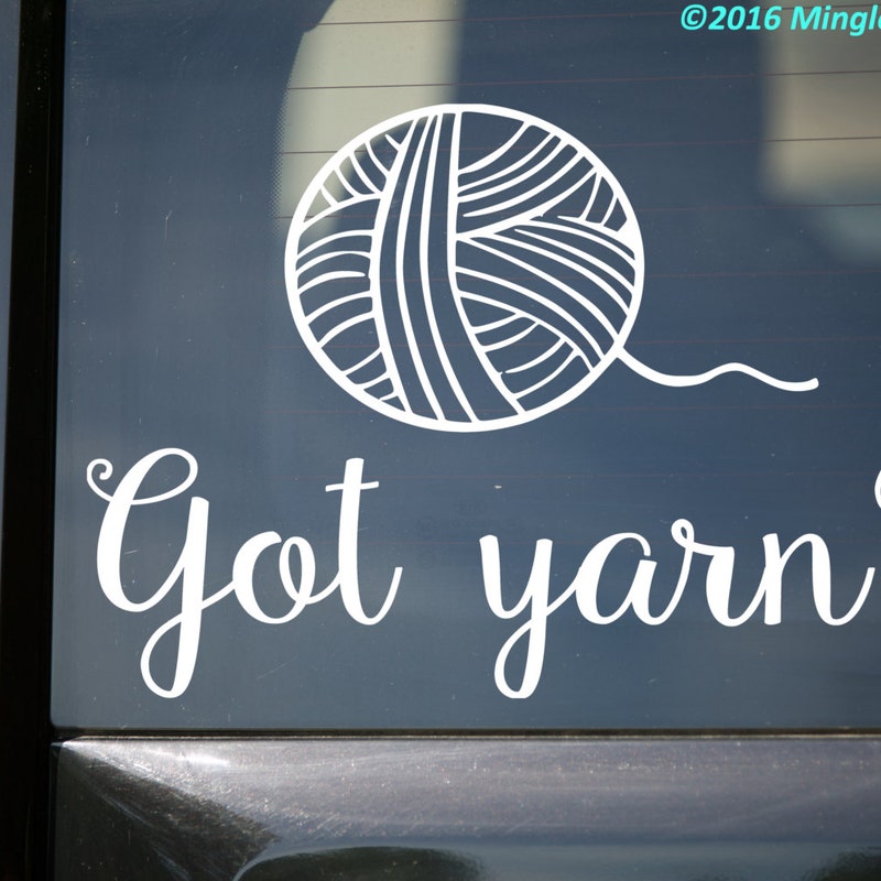 Knitting Vinyl Decal - Etsy