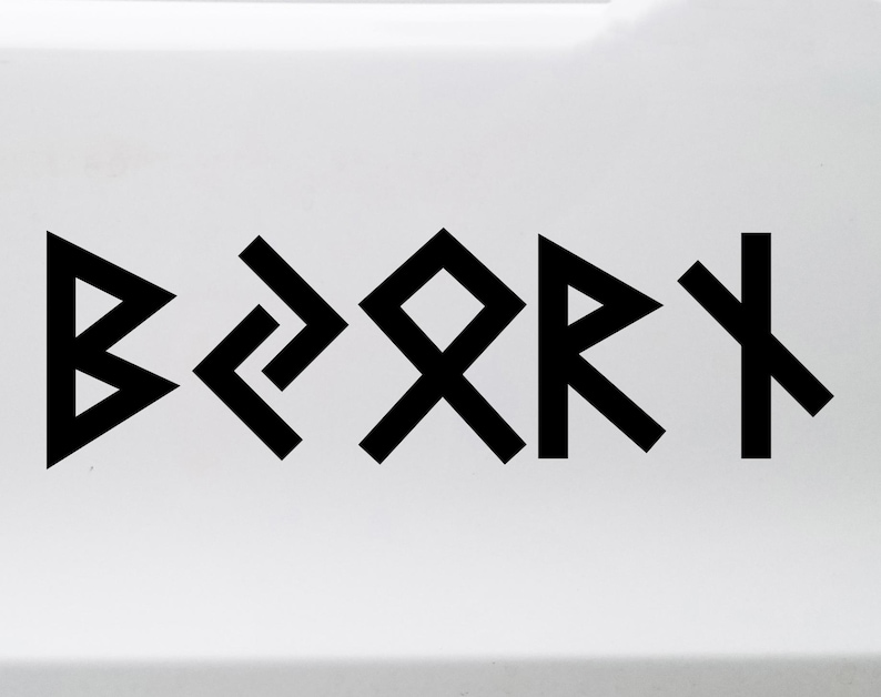 Custom Viking Rune Vinyl Decal – Elder Futhark Alphabet Text – Norse ...