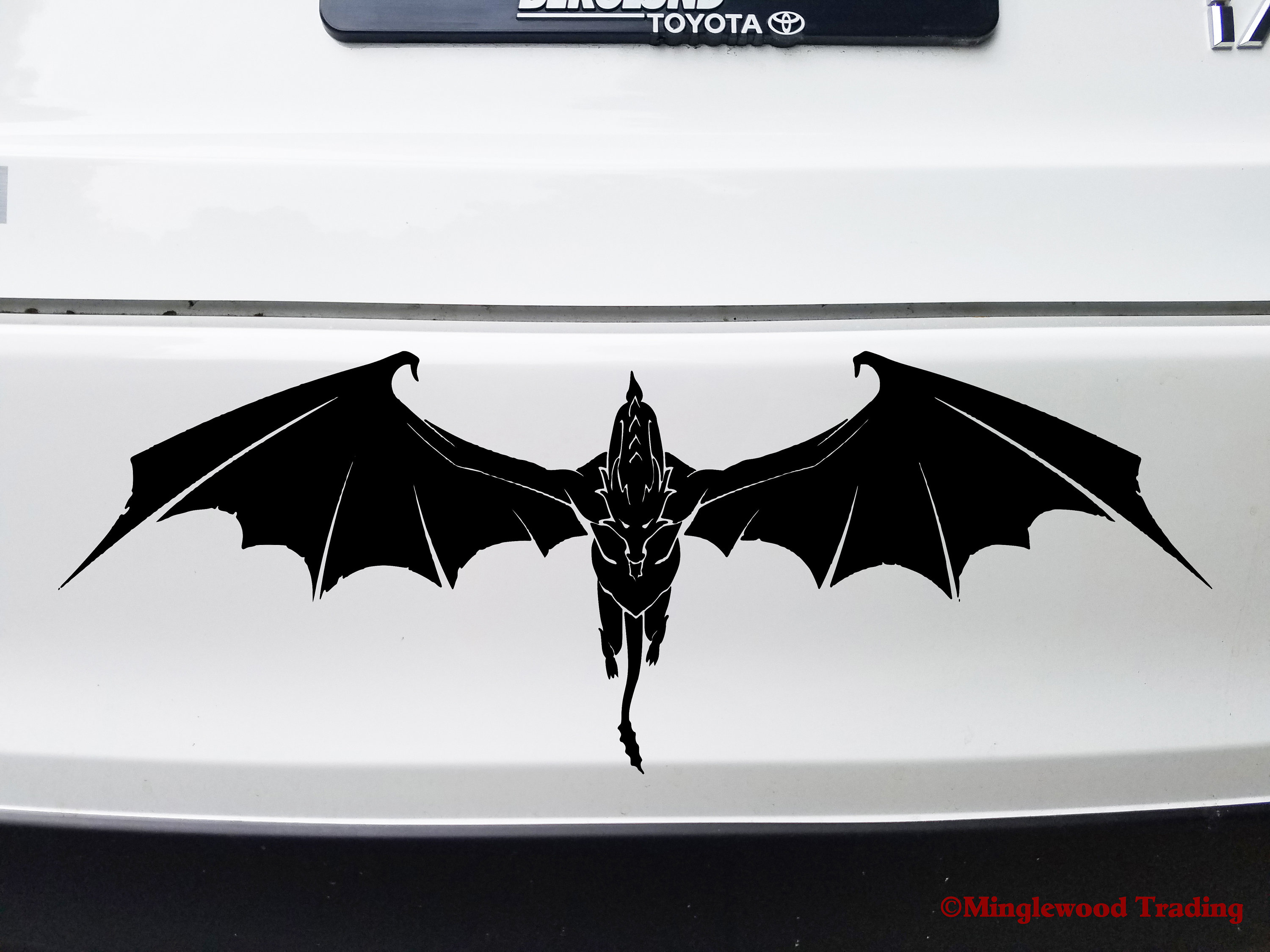 Flying Dragon Vinyl Decal Sticker -V2- Wyvern Wings Gaming Fantasy - Etsy