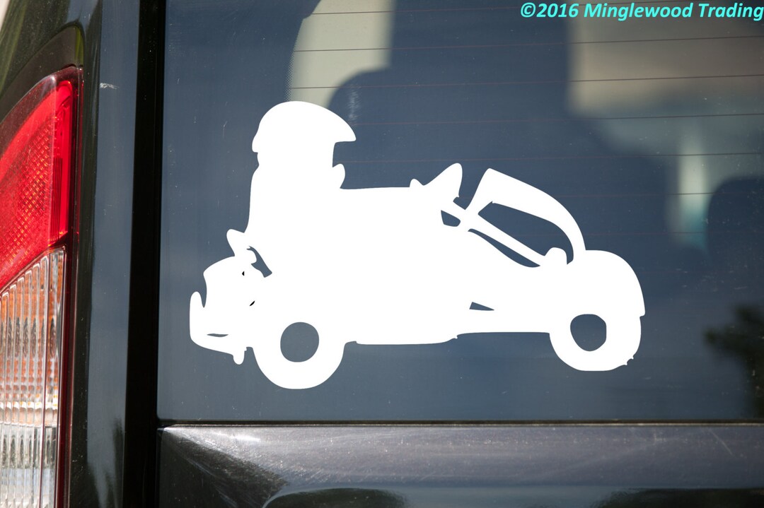 Go Kart Go-cart Vinyl Decal Sticker - Racing Superkart Karting - Etsy