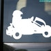 Go Kart Go-cart Vinyl Decal Sticker - Racing Superkart Karting - Etsy