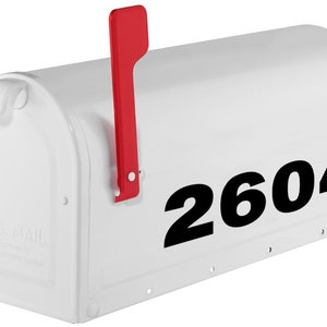Custom HOA Mailbox Numbers - Vinyl Sticker - 1" to 8" Tall - Name Home ...