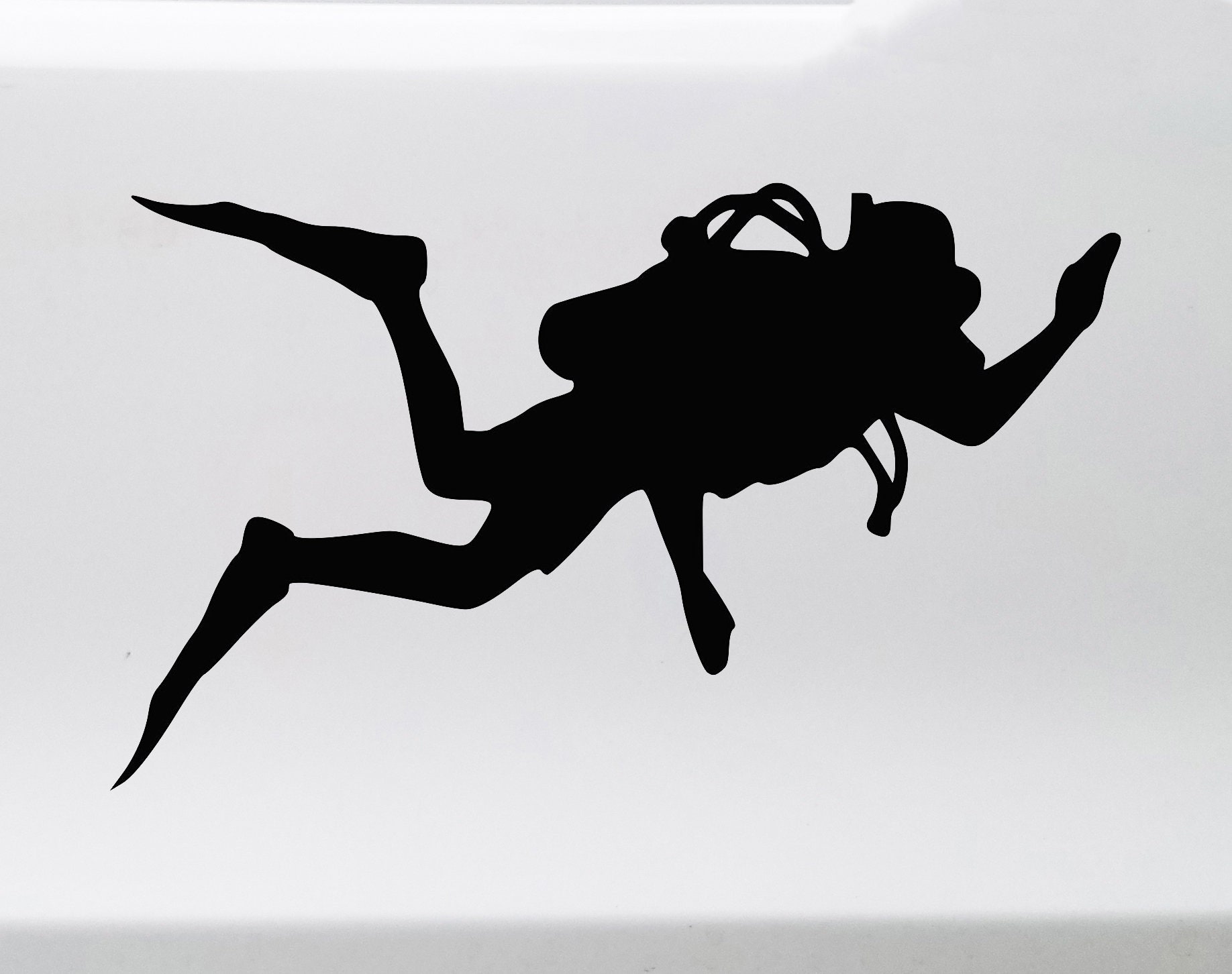 Scuba Diver Vinyl Decal Diving Ocean Sea Die Cut Sticker | Etsy