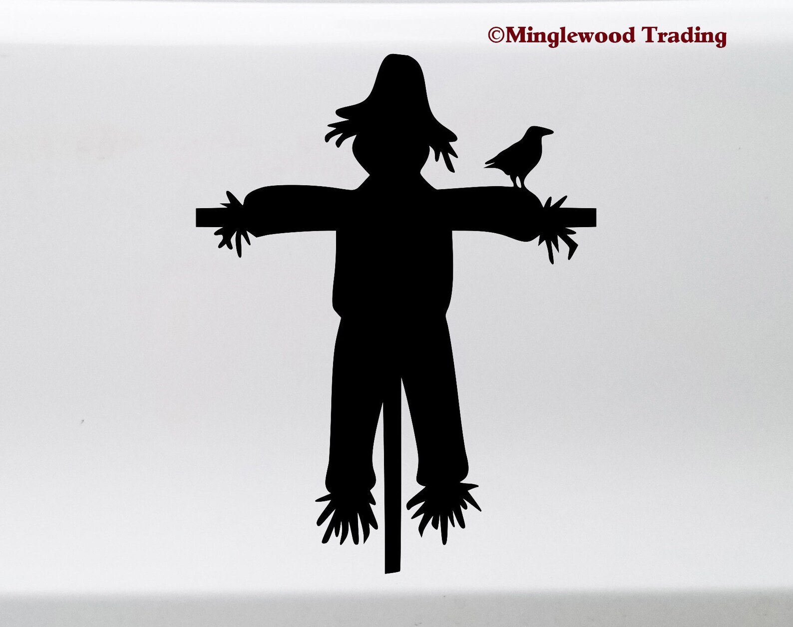 Scarecrow Vinyl Sticker Halloween Farm Crow Die Cut Decal - Etsy
