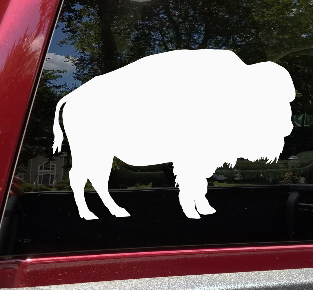 Buffalo V2 Vinyl Decal - Bison Wisent Prairie Animal - Die Cut Sticker ...