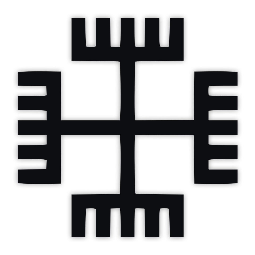Hands of God Vinyl Decal – Slavic Pagan Solar Cross Sticker – Rece Boga ...