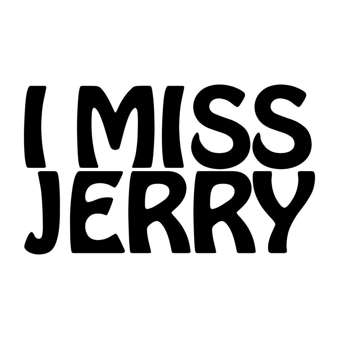 I Miss Jerry -V1- Vinyl Decal Sticker - 20 Color Options - Etsy