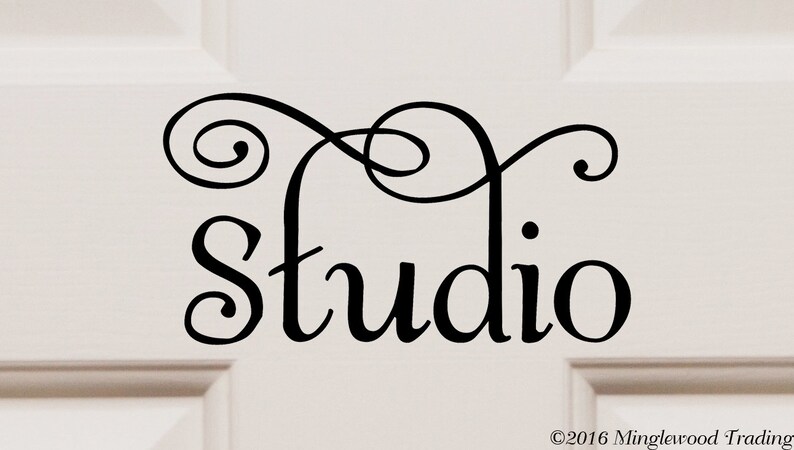 STUDIO Vinyl Decal Sticker Door Sign Art Craft Room - Etsy