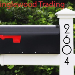 Vertical Art Deco Numbers - 1-10 Inches - Modern Contemporary Custom ...