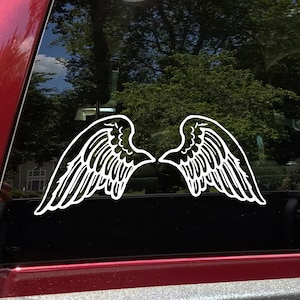 Angel Wings Vinyl Decal V3 | Custom Wing Stickers | Die Cut Sticker - Etsy