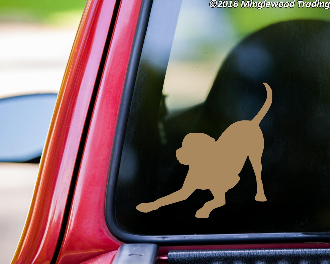 Labrador Retriever Vinyl Sticker Puppy Dog Yellow Black Lab - Etsy