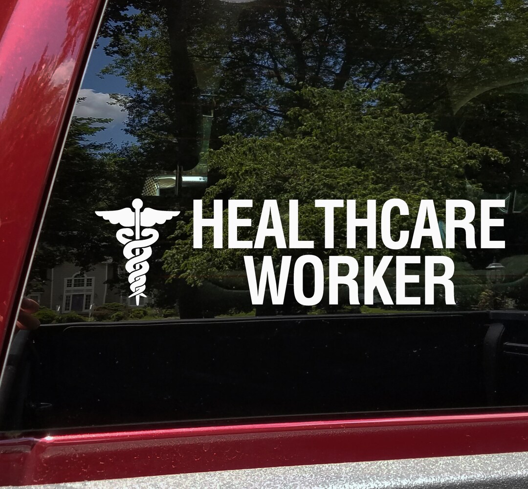 Healthcare Worker Vinyl Decal - Caduceus Medical Nurse ER Doctor - Die ...
