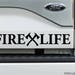 Fire Life Vinyl Decal Sticker Crossed Axes Firefighter V1 FD Fire ...