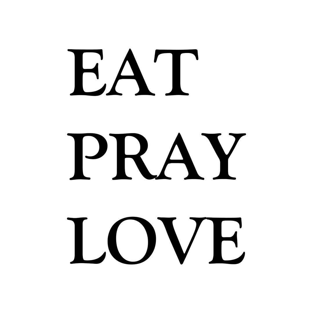 Eat Pray Love Vinyl Decal Sticker - Kitchen Home Decor - Etsy