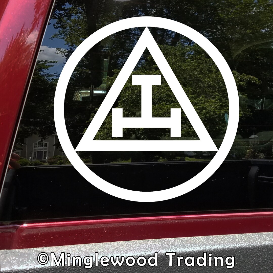 Triple Tau Freemason Symbol Vinyl Decal Masonic Christian Sticker - Etsy