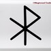 Love Bind Rune Vinyl Sticker Viking Symbol Glyph Bindrune Die Cut Decal ...