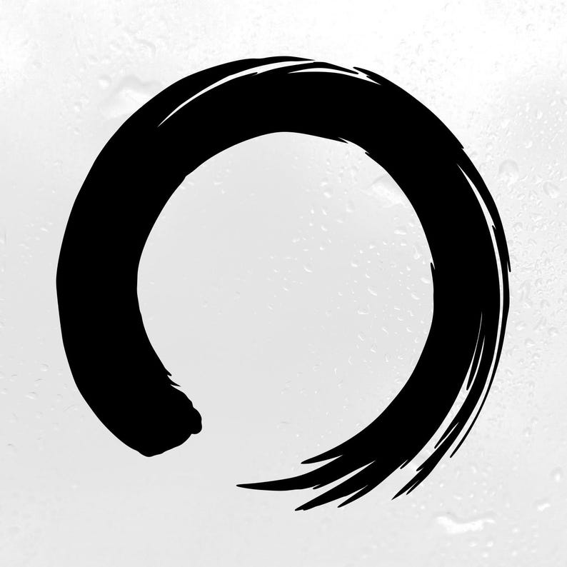 Enso Zen Buddhism Vinyl Decal | Circle Enlightment | Die Cut Sticker - Etsy