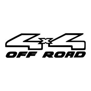 Pair 4X4 off Road V6 Vinyl Decal Stickers - 4 by 4 Truck 4 X 4 4-wheel ...