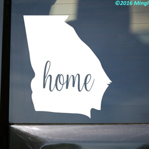 Georgia State Vinyl Decal Sticker 5 X 6 Home GA | Etsy