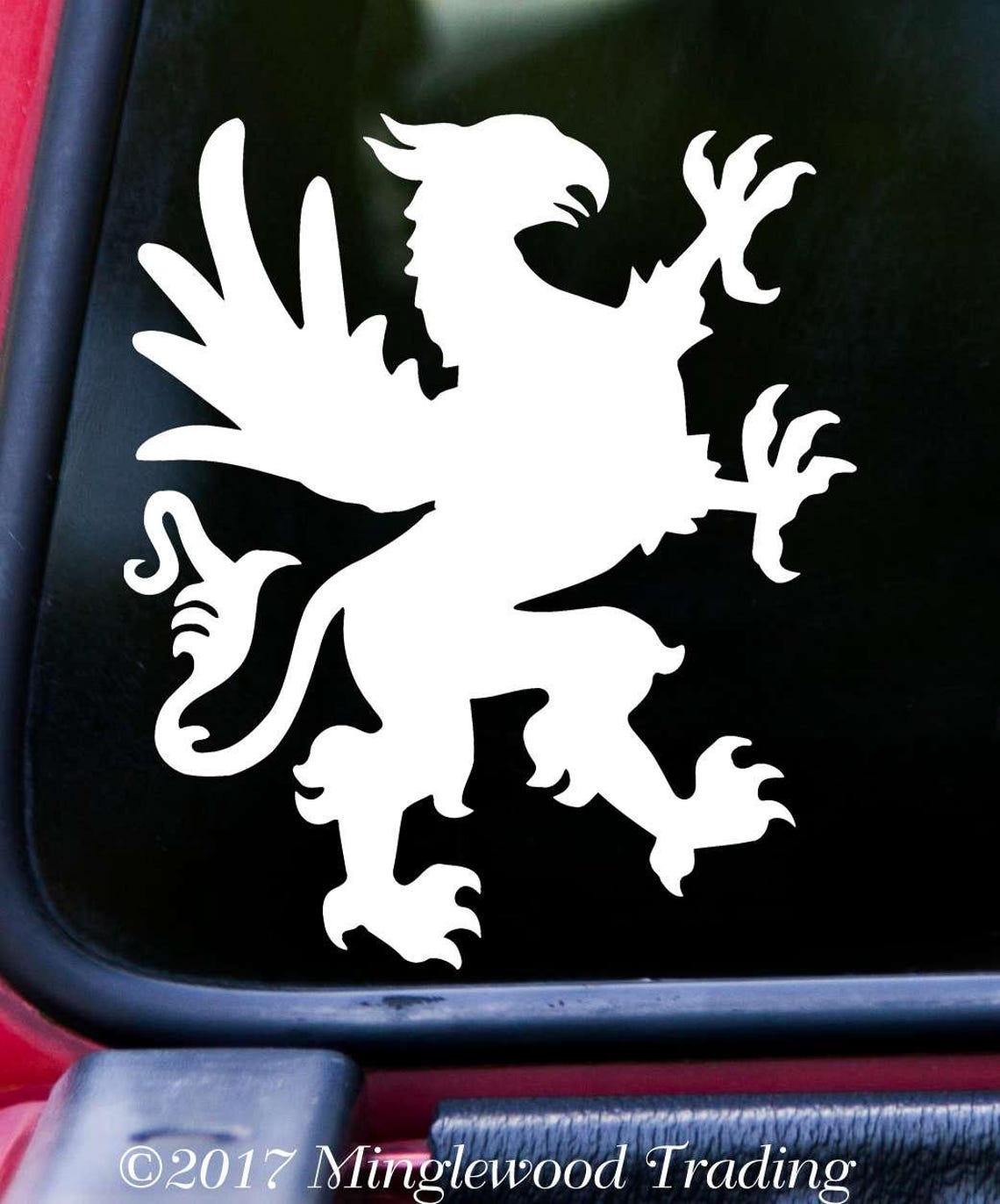 HERALDIC GRIFFIN V2 Vinyl Decal Sticker Coat of Arms | Etsy