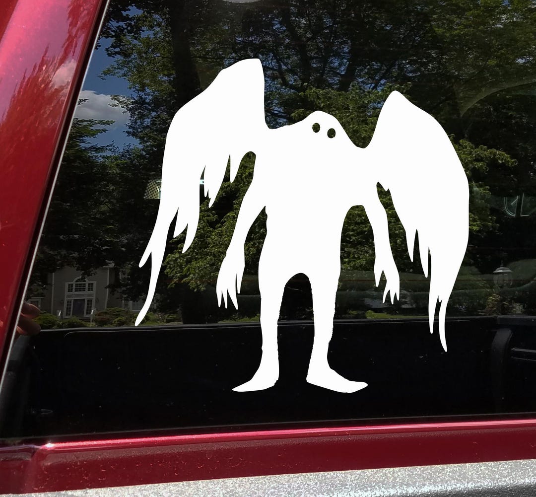 Mothman Vinyl Decal V4 | WV Crytpid Moth Folklore Legend | Die Cut ...