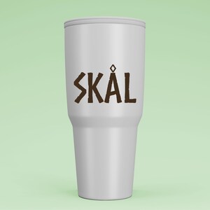 Skal Skol Viking Cheers Vinyl Decal | Custom Size/color Tankard Ale ...