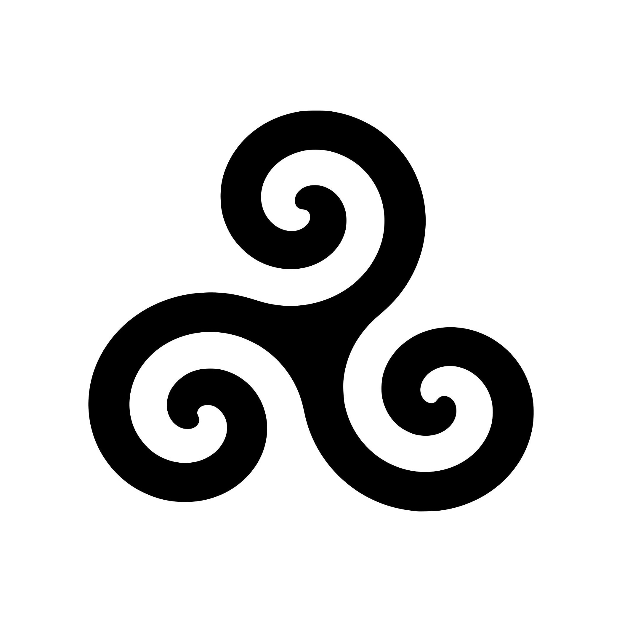 TRISKELION Vinyl Decal Sticker Triskele Triple Spiral Motif | Etsy