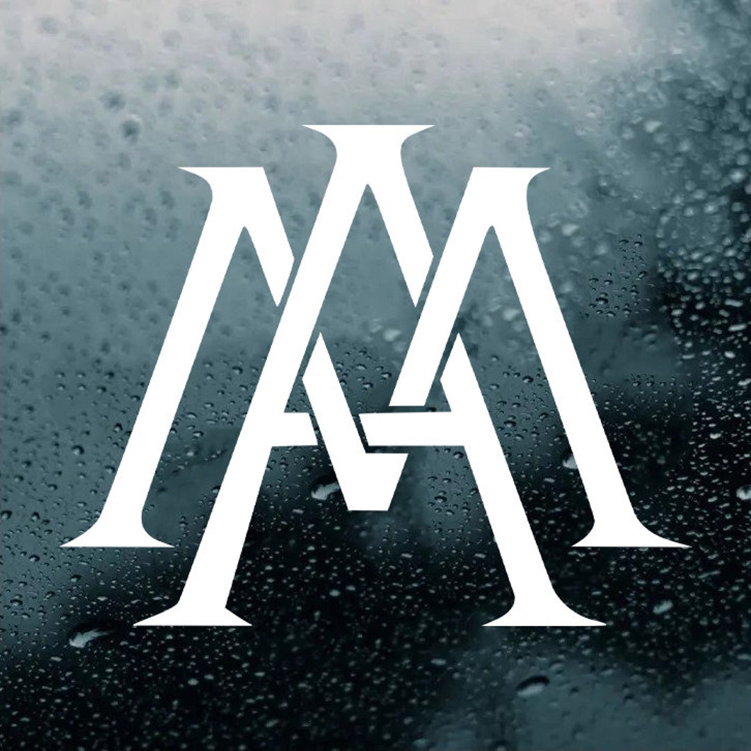 Auspice Maria Monogram Vinyl Decal V4 - Virgin Mary Ave - Die Cut ...