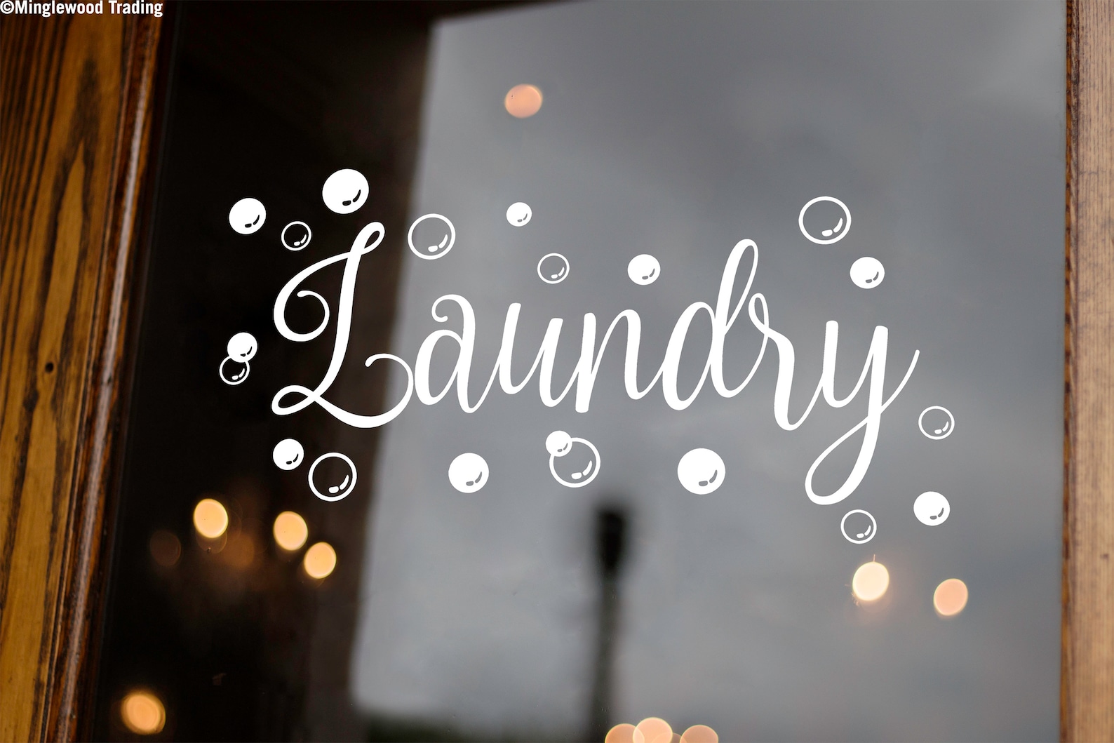 Laundry With Bubbles Vinyl Sticker - Room Sign Soap - Die Cut Decal - Etsy