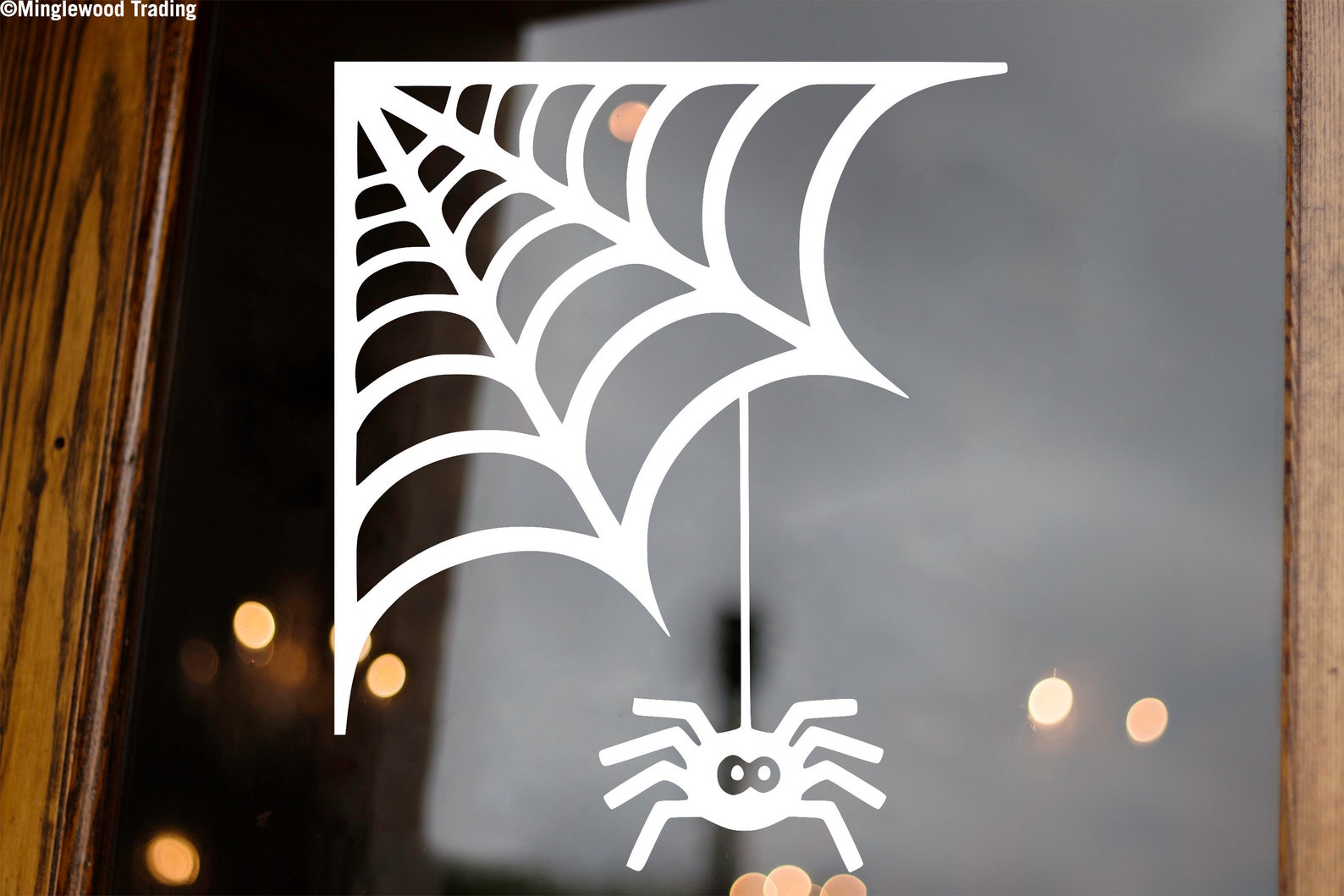Spider Web Vinyl Decal V2 | Cute Custom Halloween Party Decoration ...