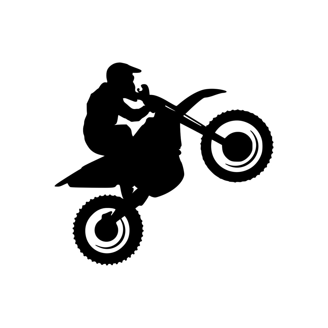 Dirt Bike Motorcycle Vinyl Decal Sticker - Motocross Enduro Racing Dirt ...