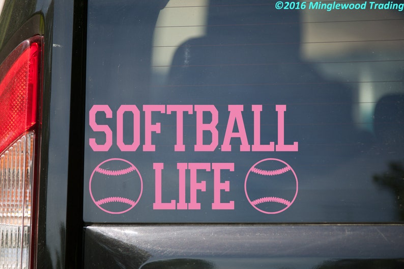 SOFTBALL LIFE Vinyl Decal Sticker Fastpitch Slow Pitch | Etsy