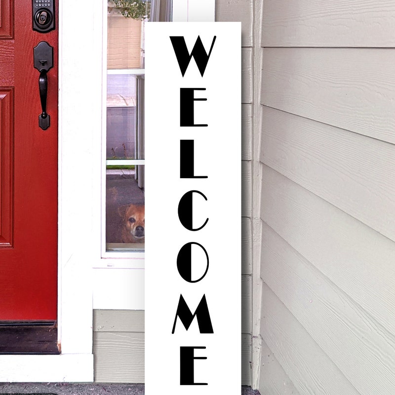 Vertical Welcome Sign - Etsy