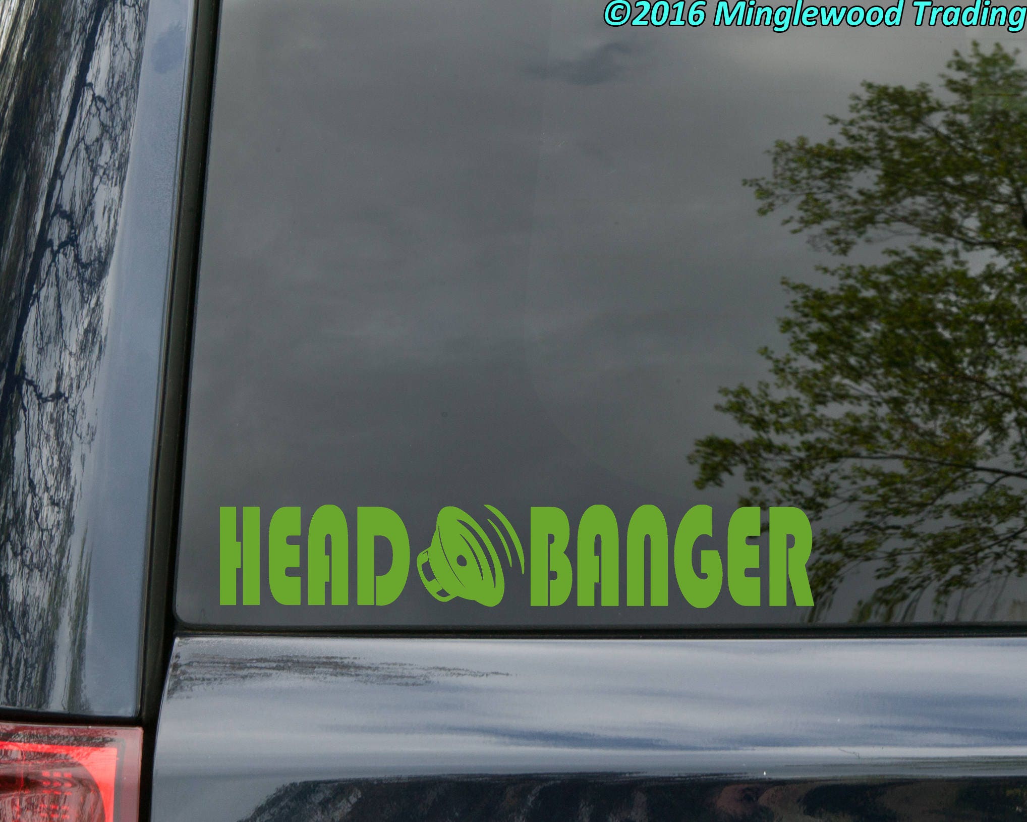HEADBANGER V1 Vinyl Decal Sticker EDM Music Speaker | Etsy