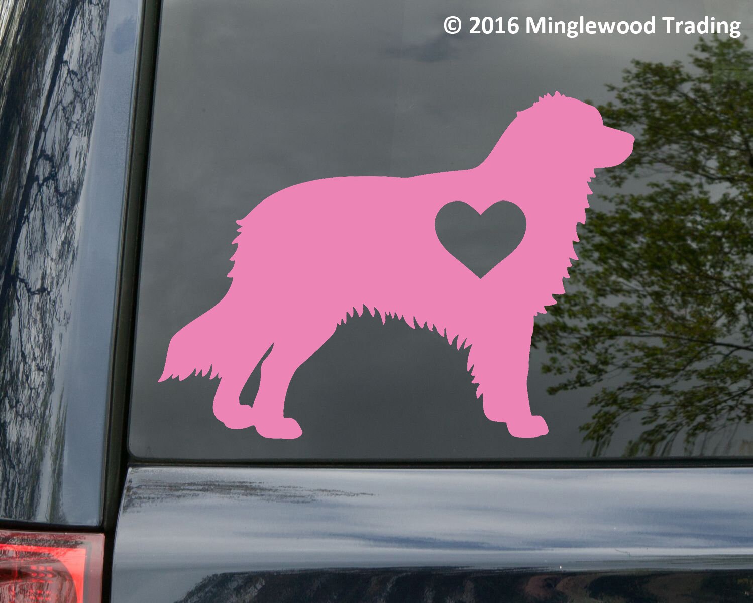 Australian Shepherd With Heart Vinyl Sticker -V2- Love Auss Aussie Dog ...