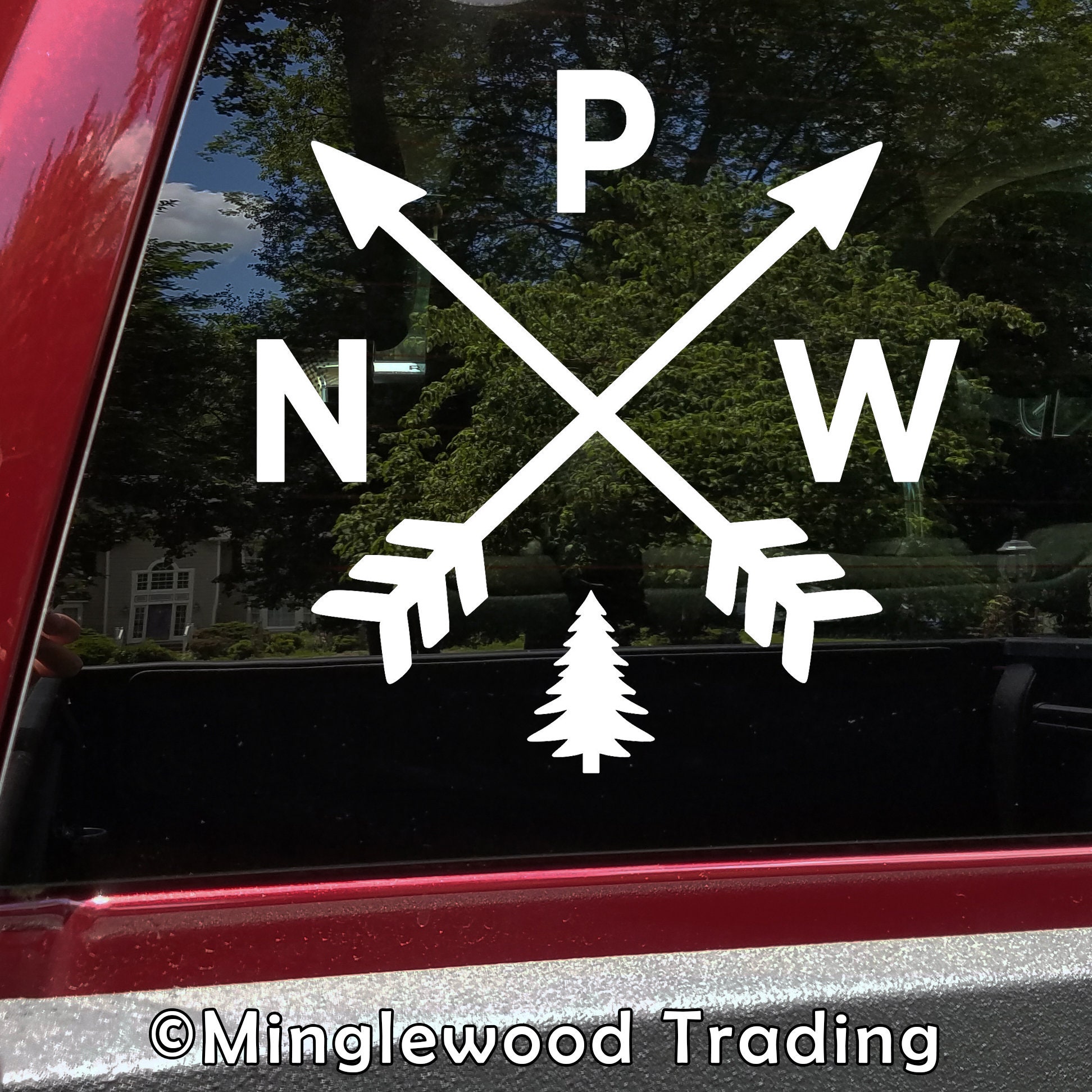 PNW Arrows Vinyl Sticker Pacific Northwest Hiking Cascadia | Etsy