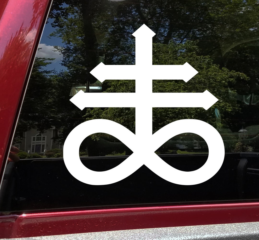 Leviathan Cross Brimstone Symbol Vinyl Decal V2 - Sulfur Infinity Satan ...