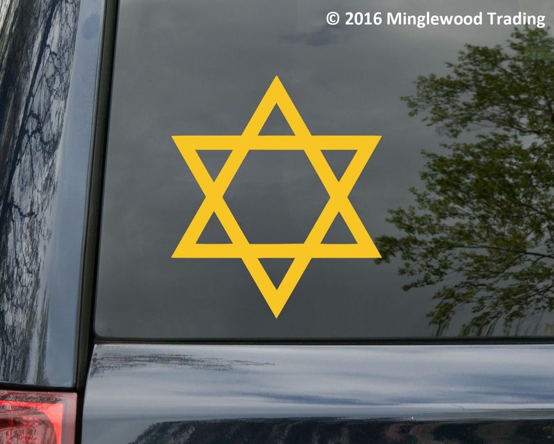 STAR OF DAVID Vinyl Decal Sticker Judaism Shield Siddur | Etsy