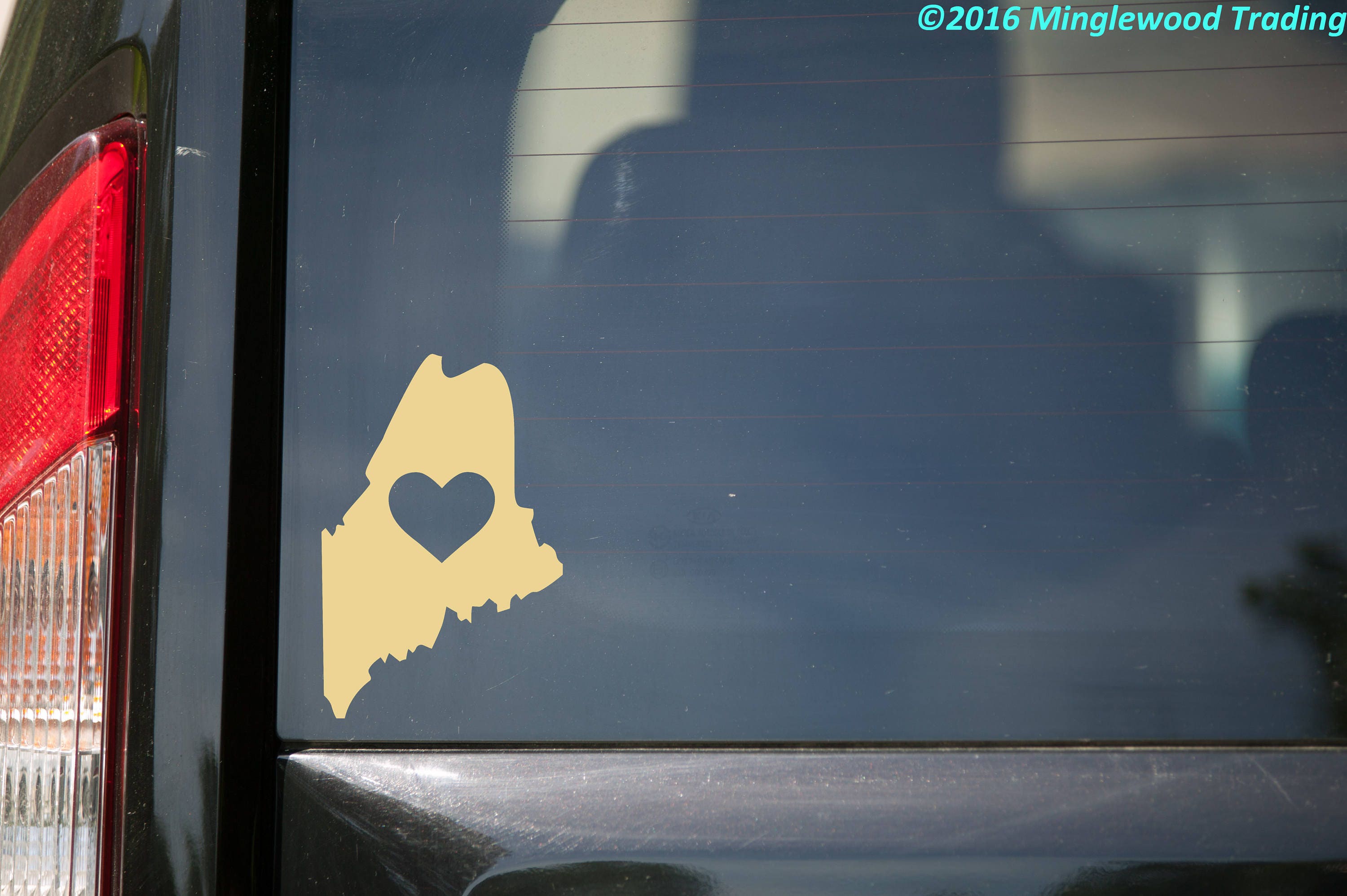 Maine Heart Vinyl Decal Sticker - Home State Love ME - Etsy