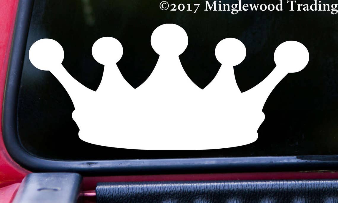 Crown Vinyl Decal Sticker - King Queen Princess Prince Tiara - V1 - Etsy