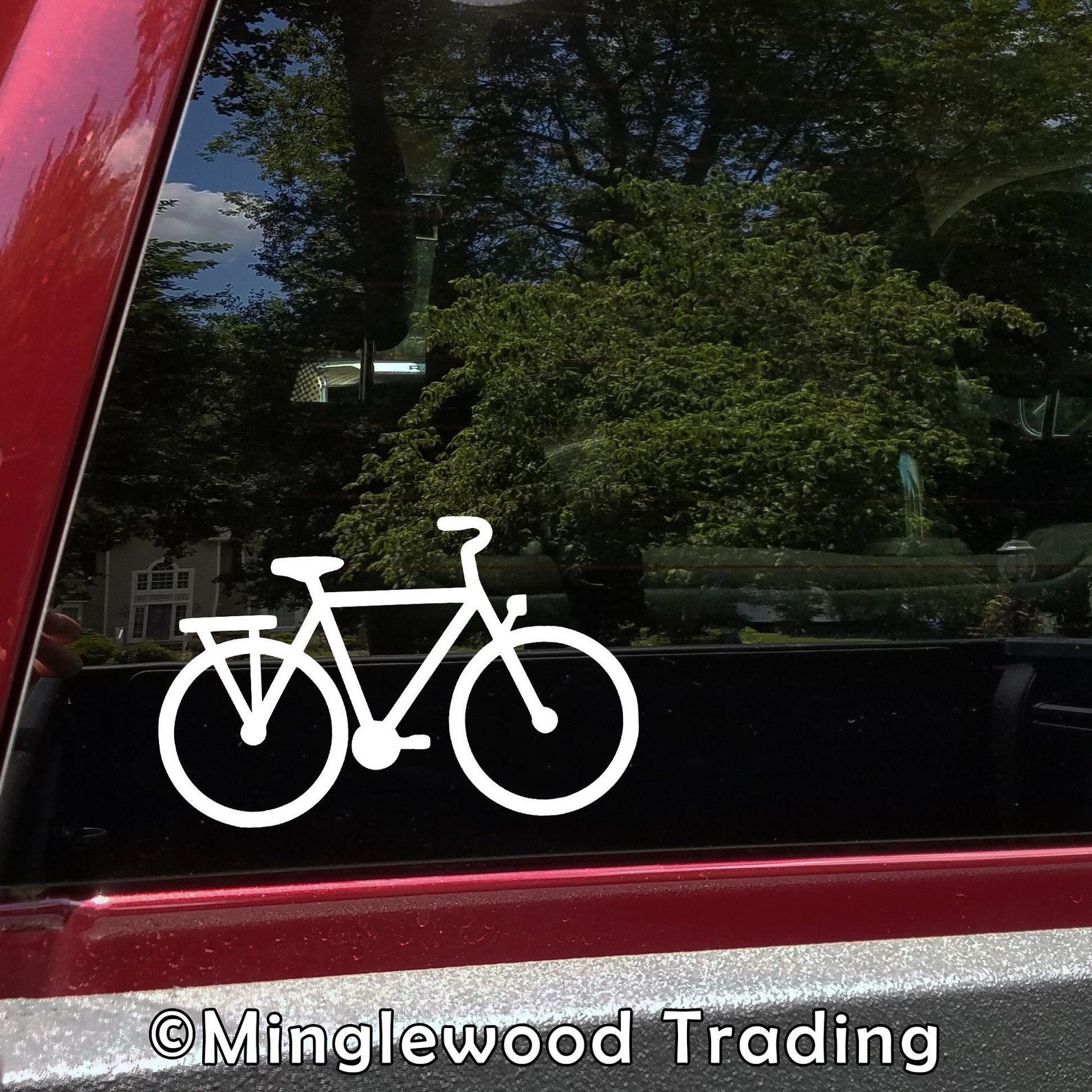 City Bike Vinyl Decal Sticker Commuter Urban Bicycle - Etsy