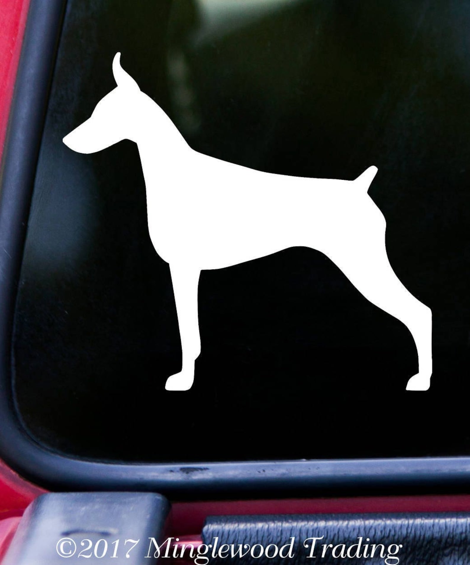 Doberman Pinscher Vinyl Decal Sticker Dobie Dog Dobermann - Etsy