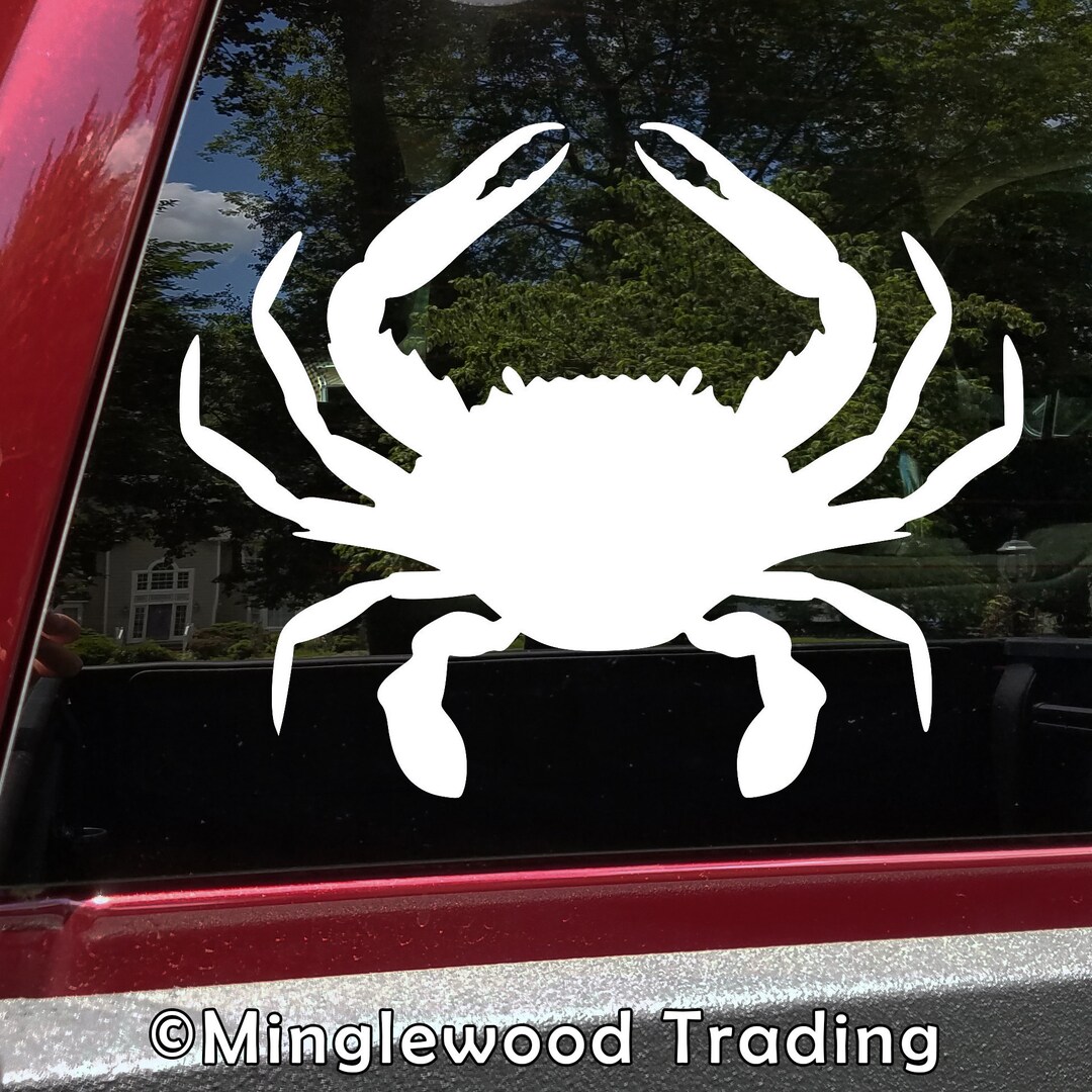 Crab Vinyl Sticker - Crustacean Claws Beach Sea Creature King -V1- Die ...