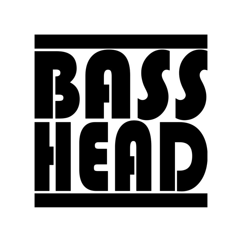 BASS HEAD V1 Vinyl Decal Sticker EDM Music Basshead - Etsy